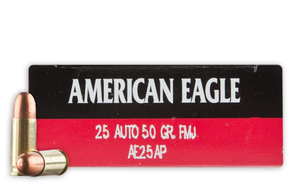 FEDERAL AMERICAN EAGLE 25ACP 50GR. FMJ
