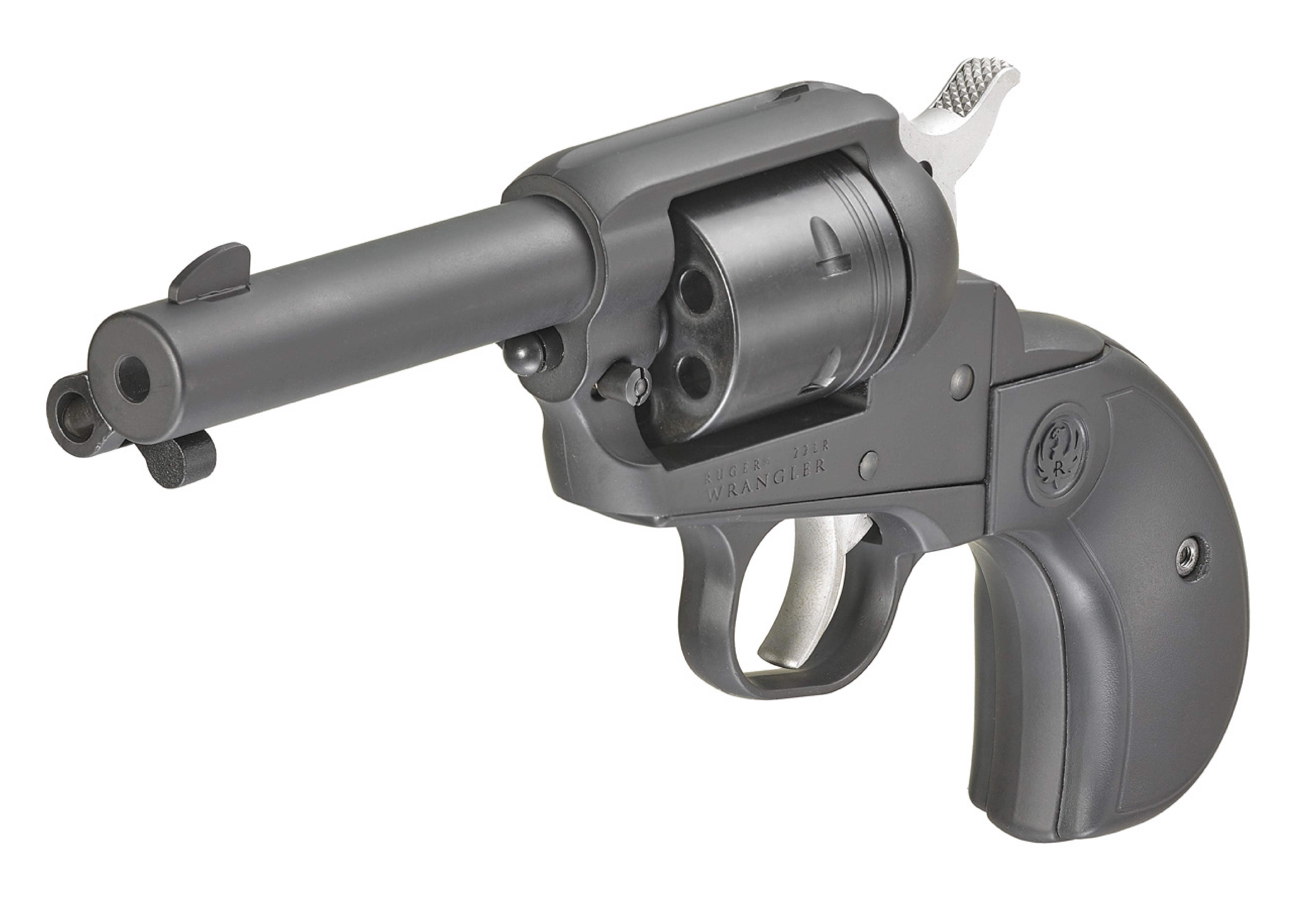 Ammo Bros | RUGER WRANGLER .22LR SINGLE ACTION REVOLVER - BLACK W ...