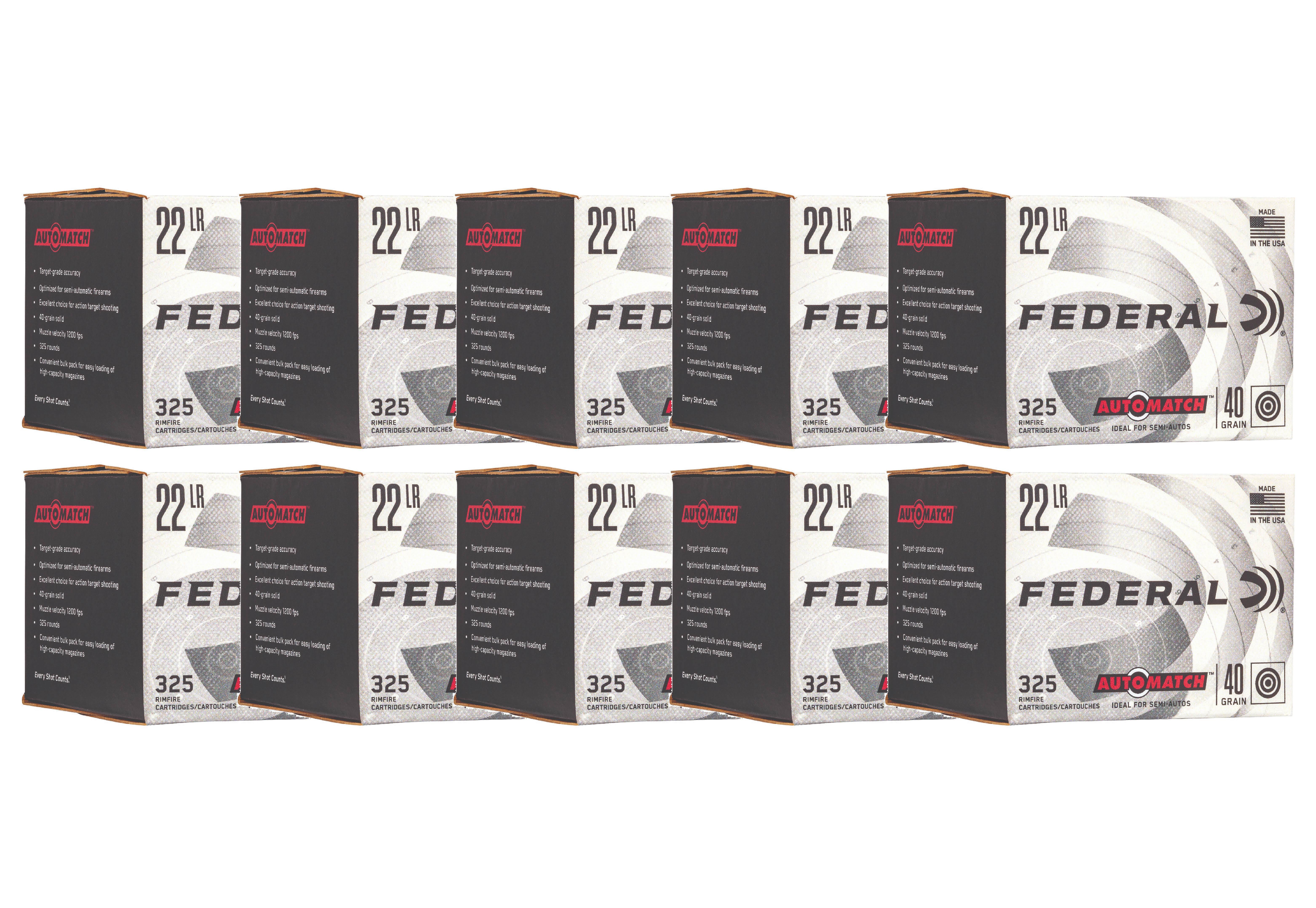 Ammo Bros | FEDERAL CARTRIDGE CO AUTOMATCH .22LR 40GR LRN 3250RD CASE