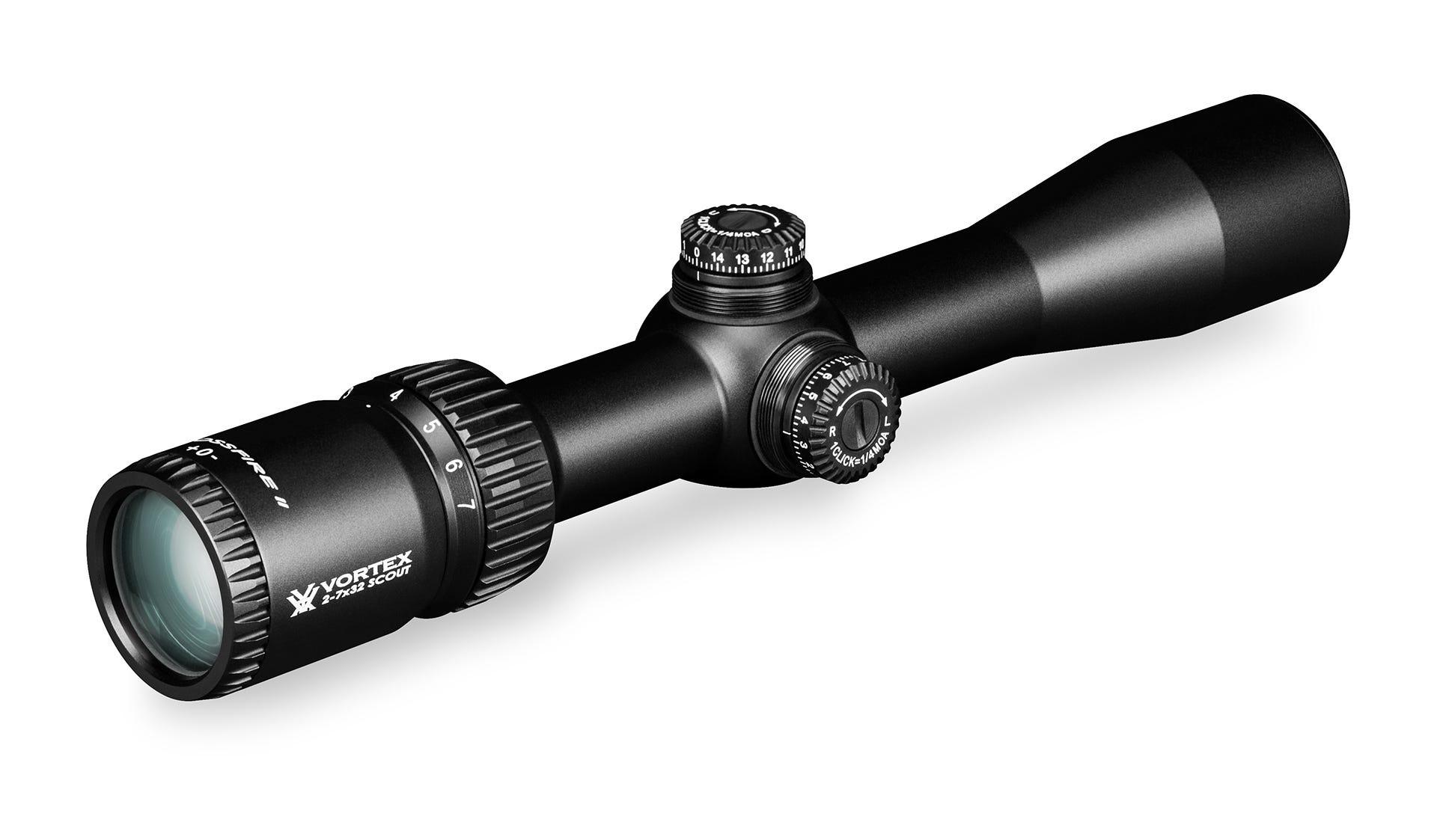 Vortex Crossfire II Rimfire Riflescope, 2-7x32 Adjustable Objective, 1 ...