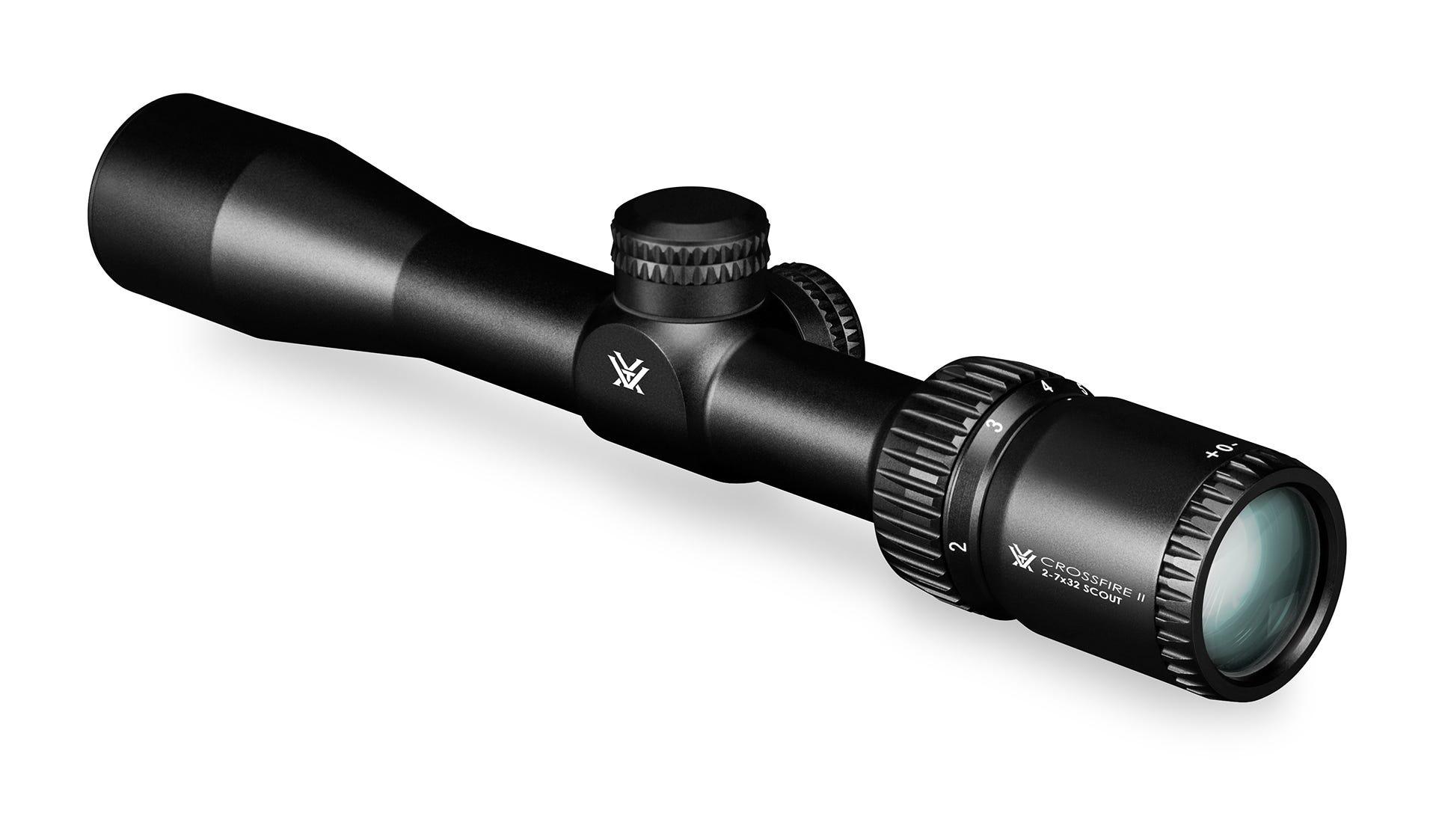 Vortex Crossfire II Rimfire Riflescope, 2-7x32 Adjustable Objective, 1 ...
