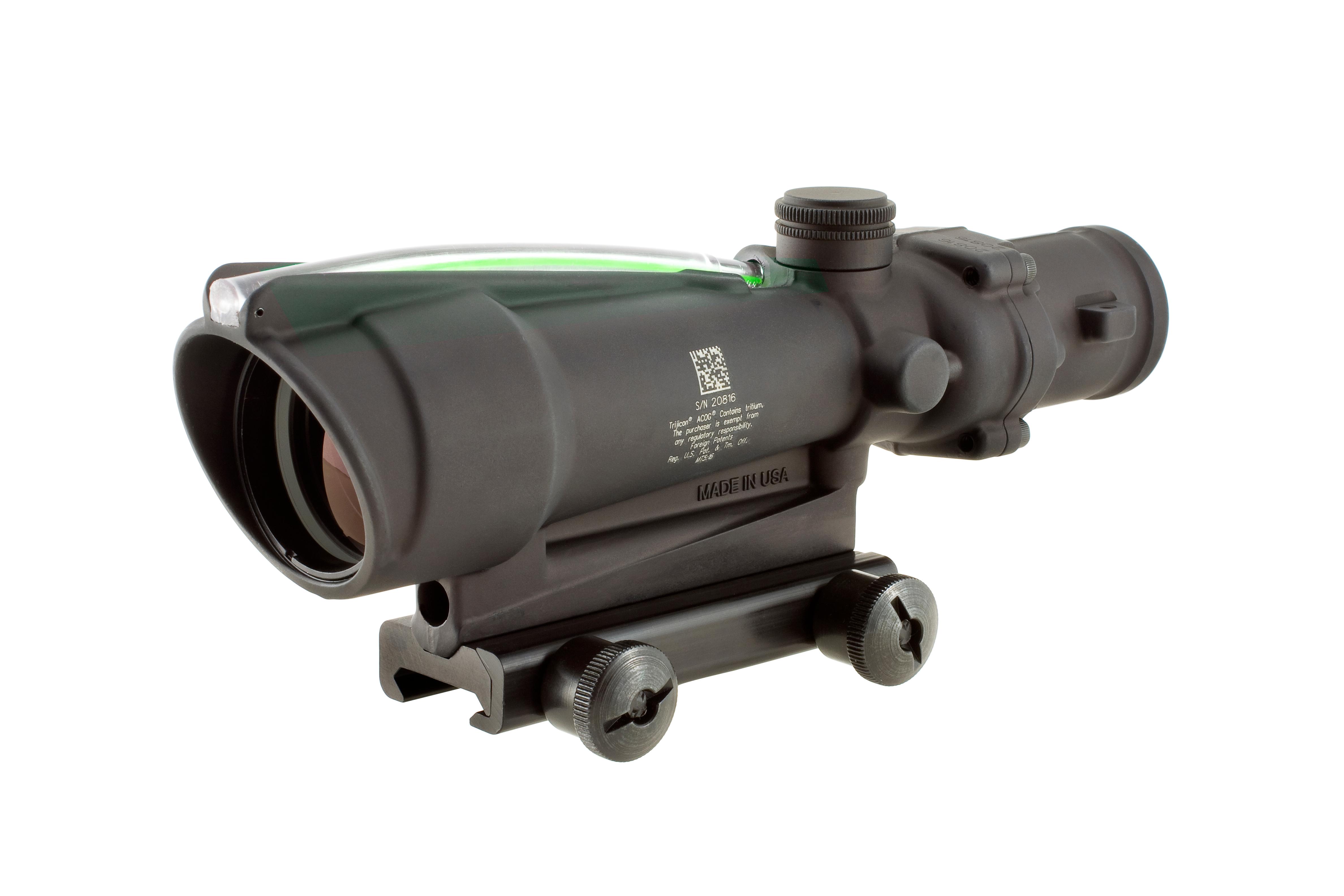 Trijicon ACOG 3.5x35 Scope, Dual Illuminated Green Horseshoe .223 ...