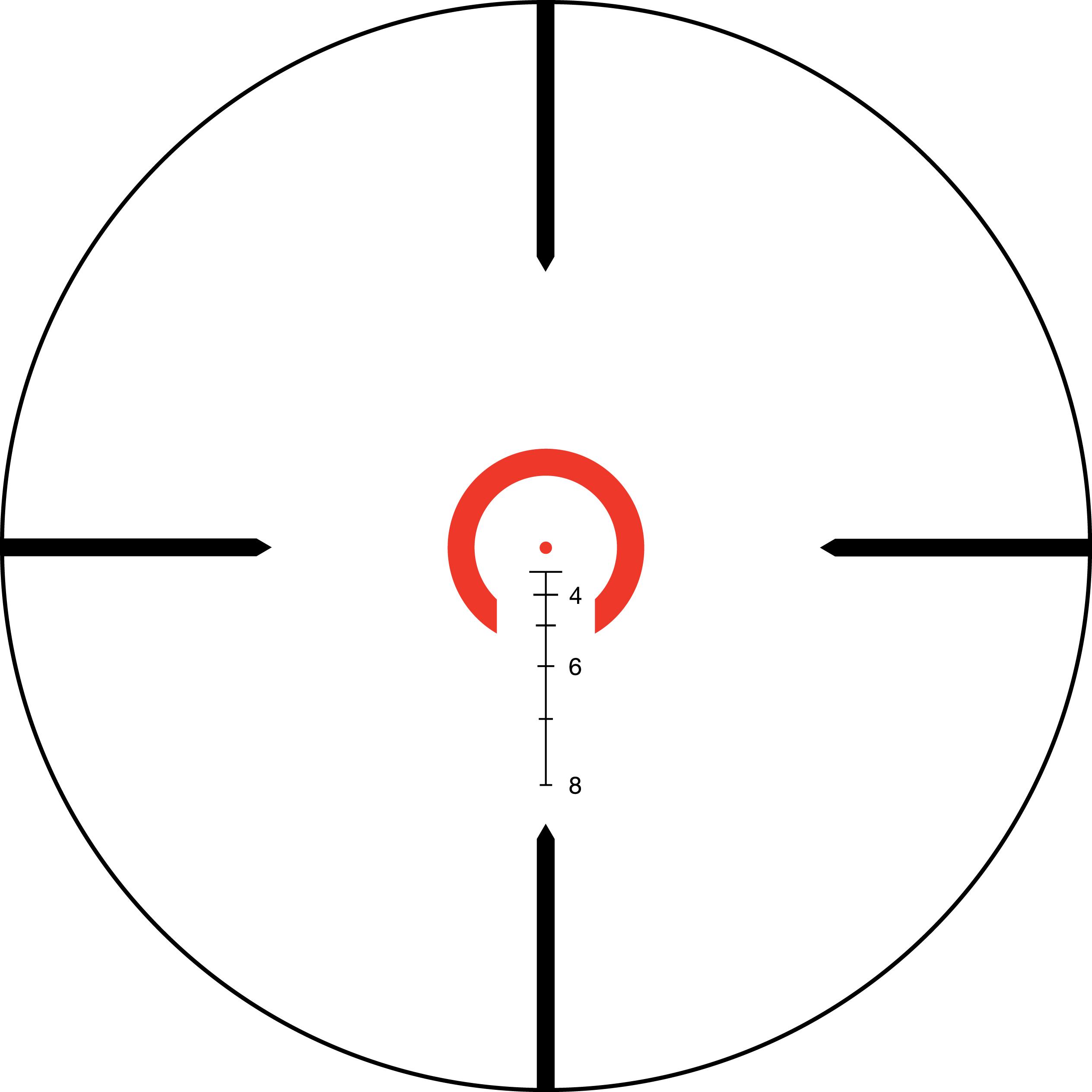 Trijicon VCOG 1-6x24 Riflescope Red Horseshoe Dot Crosshair .223 ...